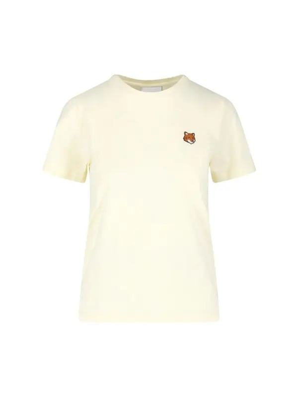 Maison Kitsuné Fox Head T-shirt - Yellow