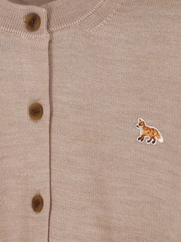 Maison Kitsuné Baby Fox Cardigan - Beige