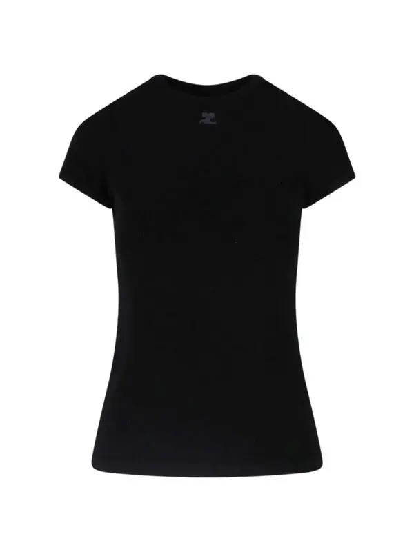COURREGES Baby Spongy T-shirt - Black