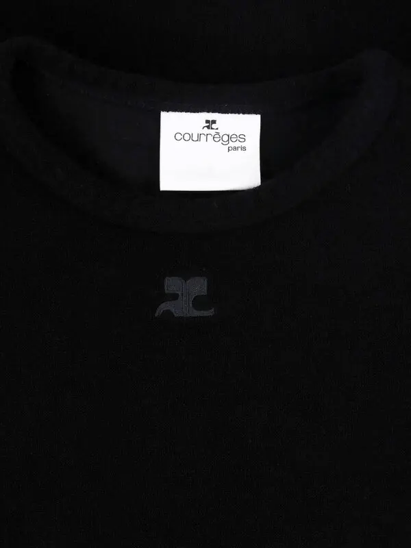 COURREGES Baby Spongy T-shirt - Black