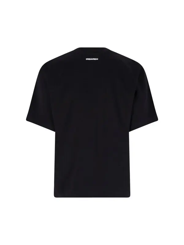 Dsquared2 T-shirt Logo "iconique - Black