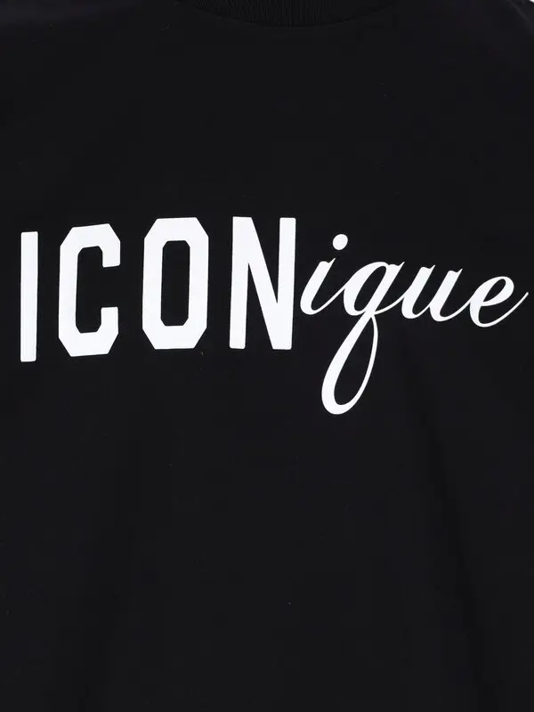 Dsquared2 T-shirt Logo "iconique - Black