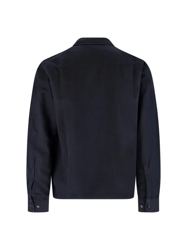 C.P. COMPANY Twill Zip Jacket - Blue