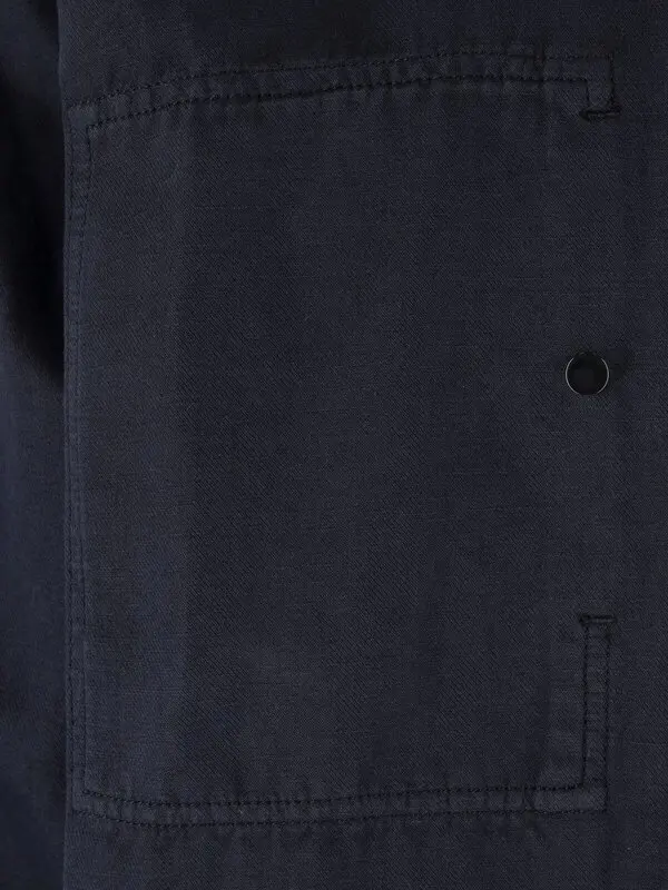 C.P. COMPANY Twill Zip Jacket - Blue