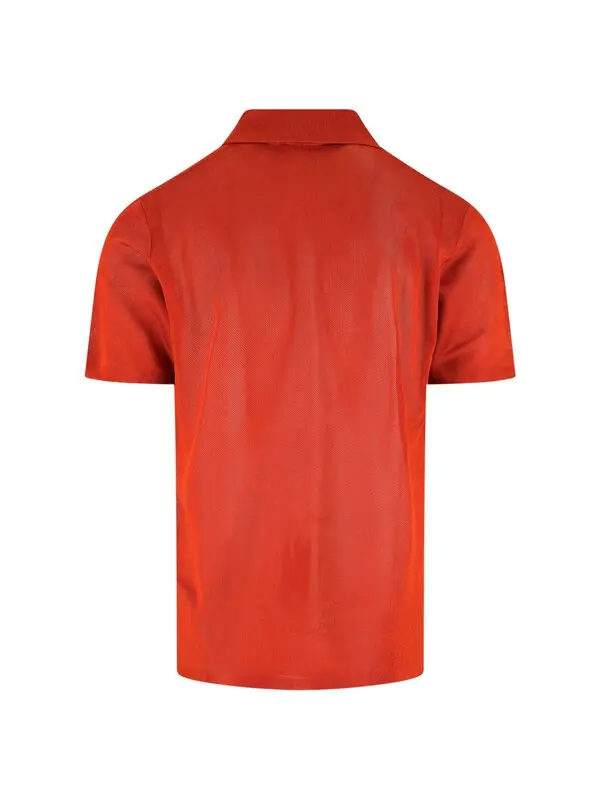Lacoste Satin Viscose Piqué Polo - Orange