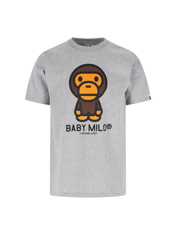A BATHING APE T-shirt Logo "baby Milo - Gray