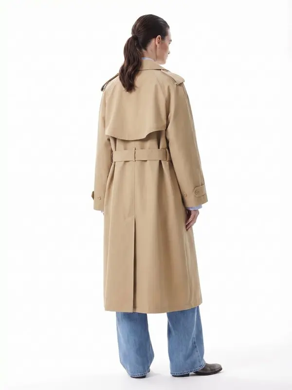 THE FRANKIE SHOP Riva Trench Coat - Beige