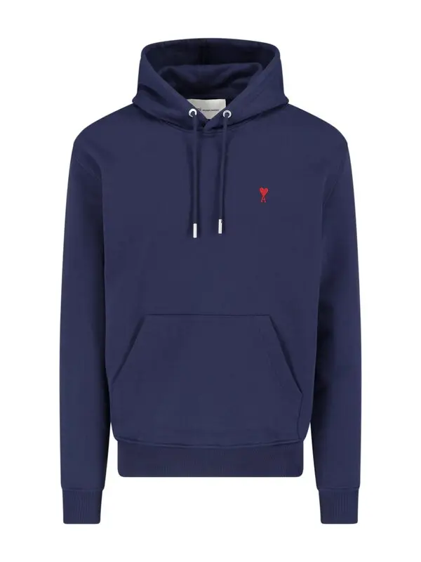 AMI Paris De Coeur Hoodie - Blue