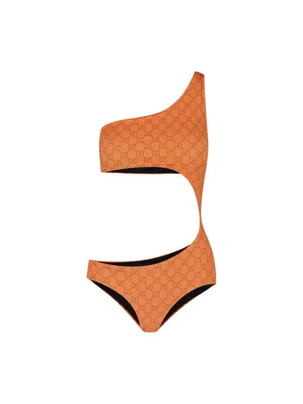 Gucci Gg One-piece Swimsuit - Orange