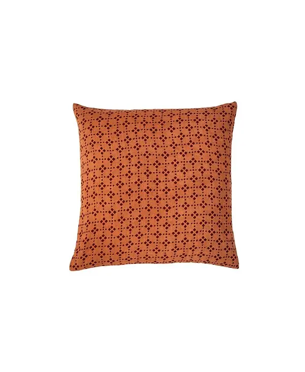 ALAMWAR Anjali Dots Decorative Pillow Cover - Cinnamon/brown