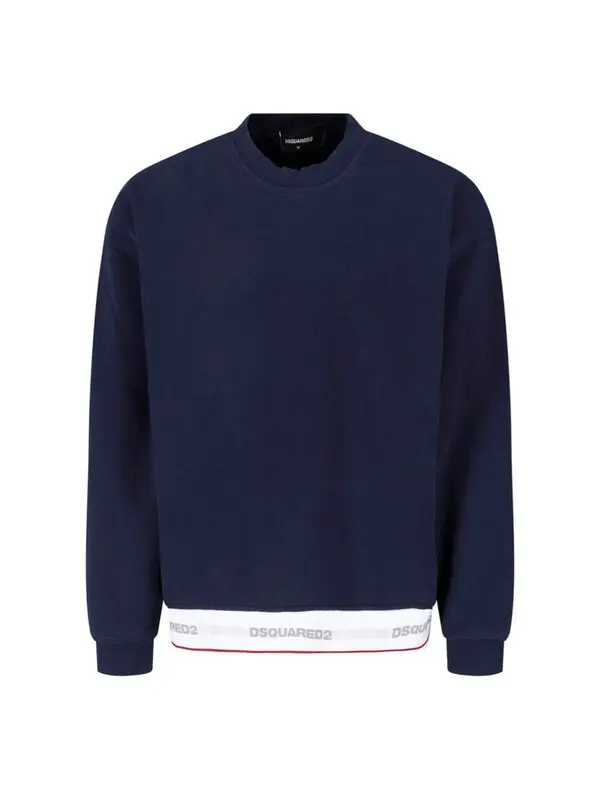 Polo Ralph Lauren Maison Kitsuné Crewneck Logo Sweatshirt - Blue