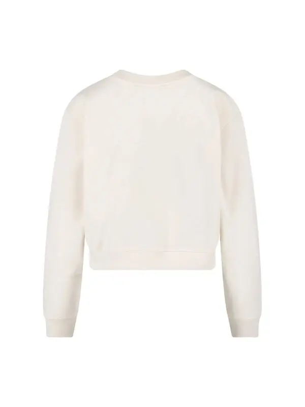 Maison Kitsuné Logo Crewneck Sweatshirt - Cream