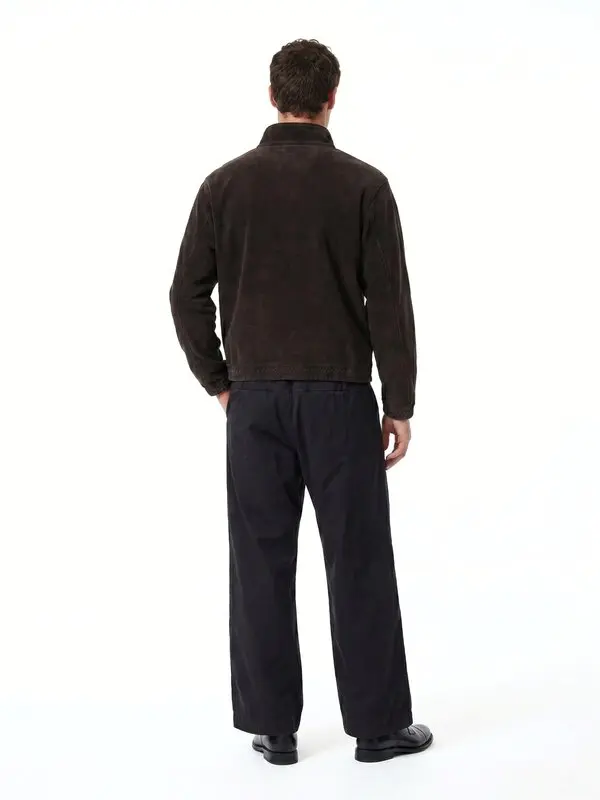 WHITE SAND Belted Pleated Pants