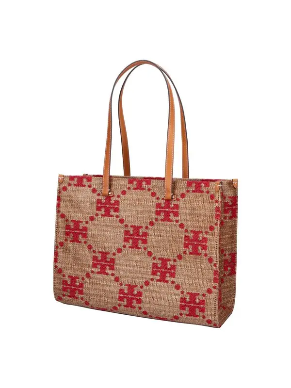 Tory Burch T Monogram Tote - Brown