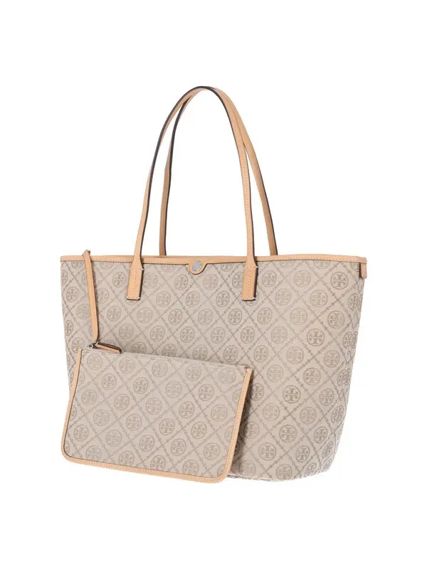 Tory Burch T Monogram Tote - White
