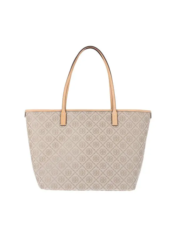 Tory Burch T Monogram Tote - White