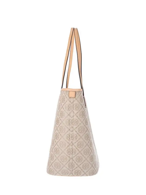 Tory Burch T Monogram Tote - White