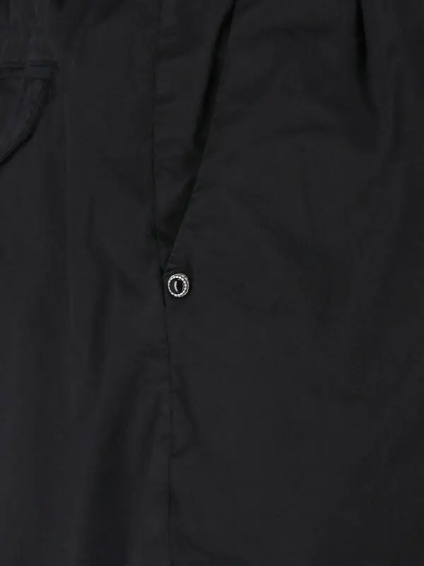 WHITE SAND Cotton Shorts - Black
