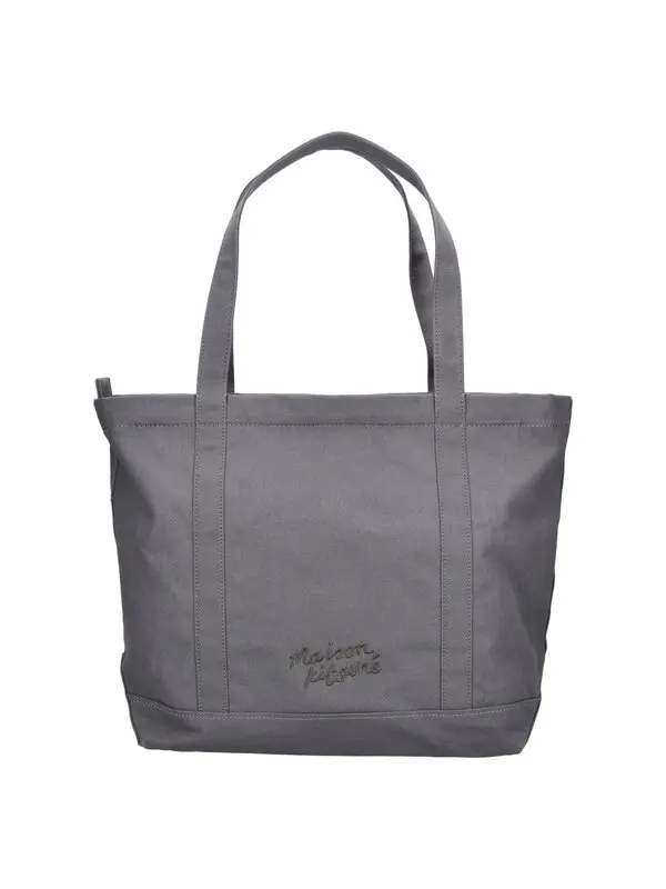 Maison Kitsuné Fox Head Tote - Gray