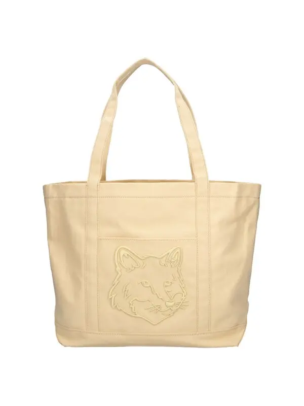 Maison Kitsuné Fox Head Tote - Yellow