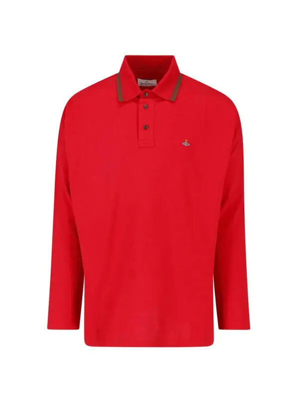 VIVIENNE WESTWOOD Cotton Piqué Polo - Red