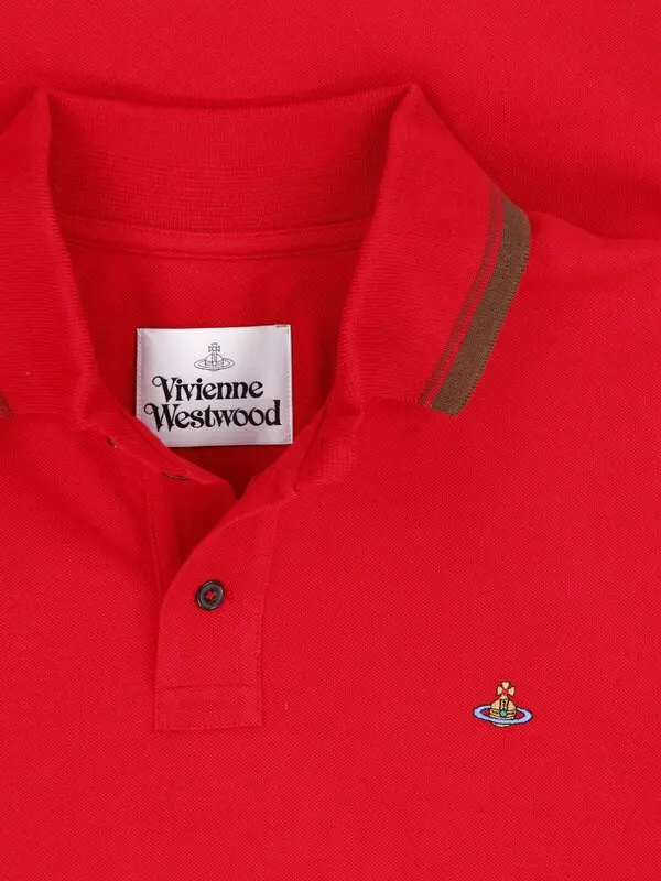 VIVIENNE WESTWOOD Cotton Piqué Polo - Red
