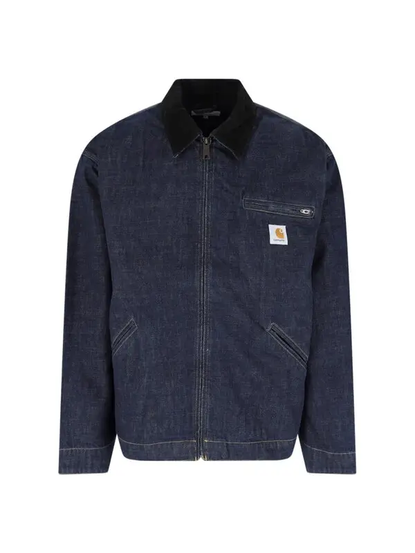 Carhartt Work In Progress Denim Jacket "og Detroit - Blue