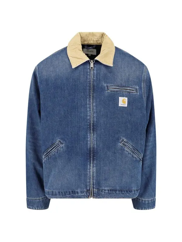 Carhartt Work In Progress Og Detroit Denim Jacket - Blue