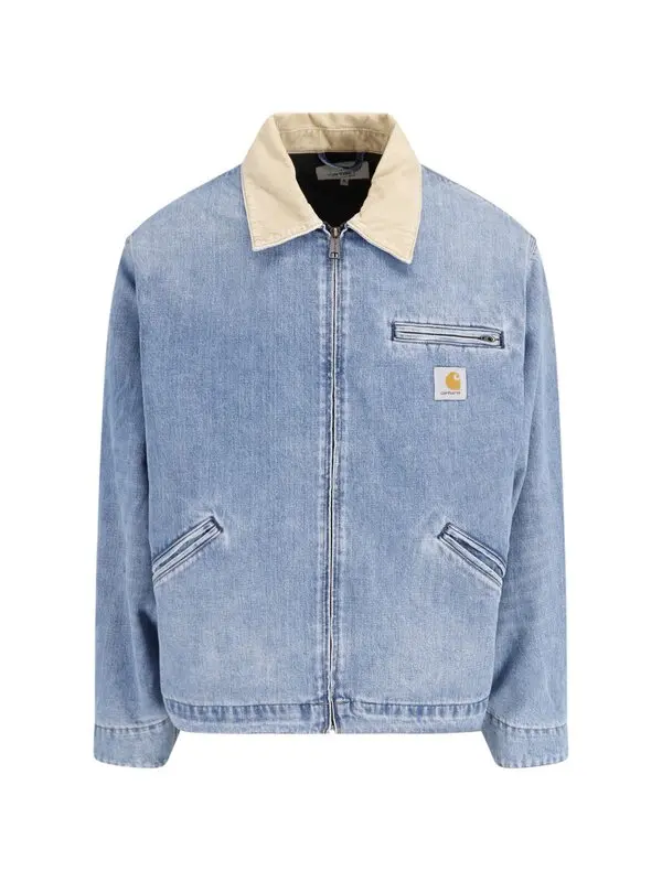 Carhartt Work In Progress Og Detroit Denim Jacket - Light Blue