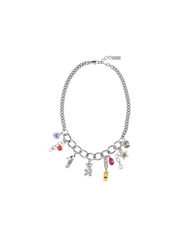 Marc Jacobs Trinket Charm Necklace - Silver