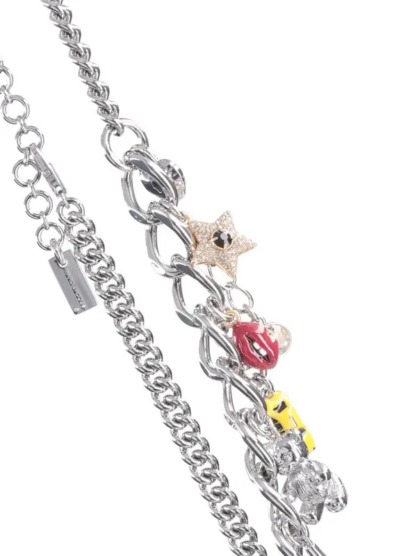 Marc Jacobs Trinket Charm Necklace - Silver