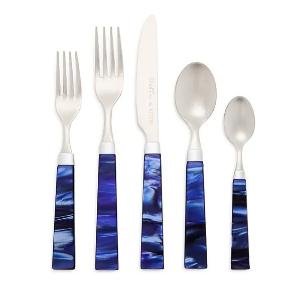 VIETRI Laurel Five-piece Place Setting - Blue