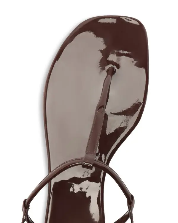 Schutz Elsha Strappy Thong Sandals - Root Brown