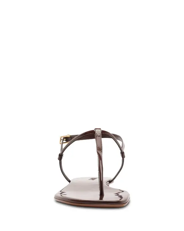 Schutz Elsha Strappy Thong Sandals - Root Brown