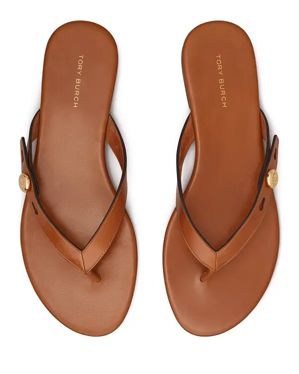 Tory Burch Romy Thong Sandals - Classic Cuoio