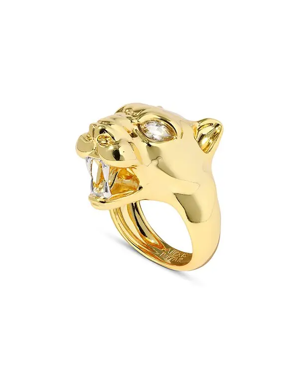 Alexis Bittar Crystal Panther Visage Ring - Crystals