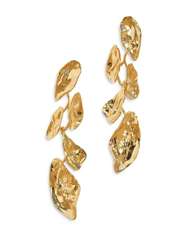 Alexis Bittar Brut Mosaic Drop Earrings - Gold