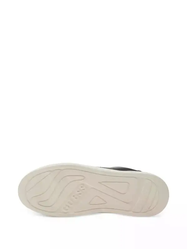 Guess Elbina Logo-print Leather Sneakers - Black