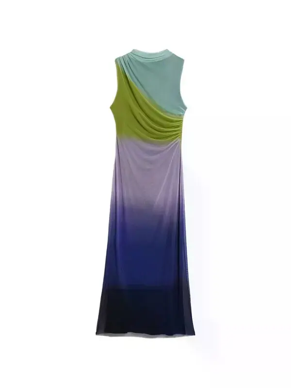 Desigual Ombré-effect Ruched Dress