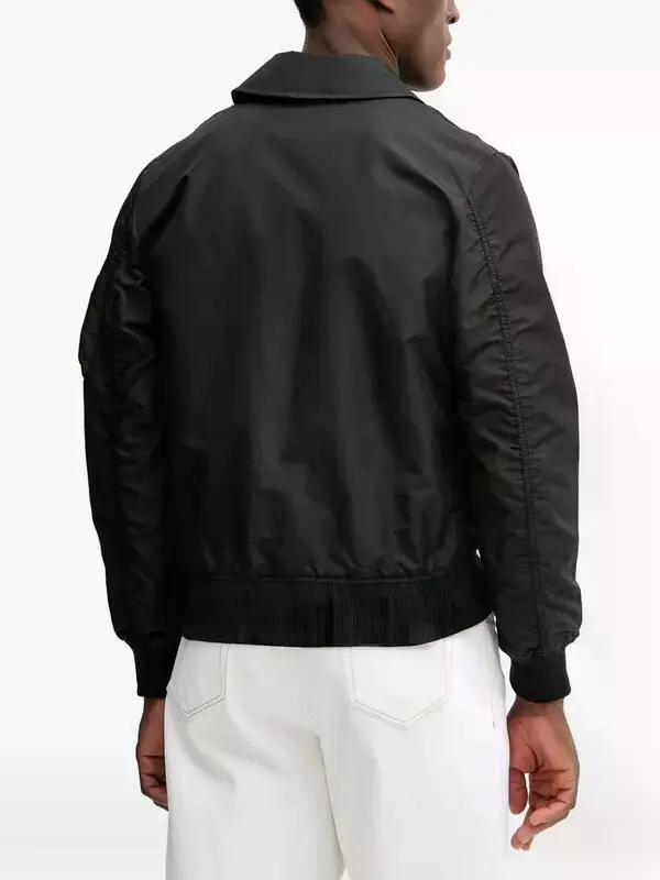 Alpha Industries Logo-patch Zip-up Bomber Jacket