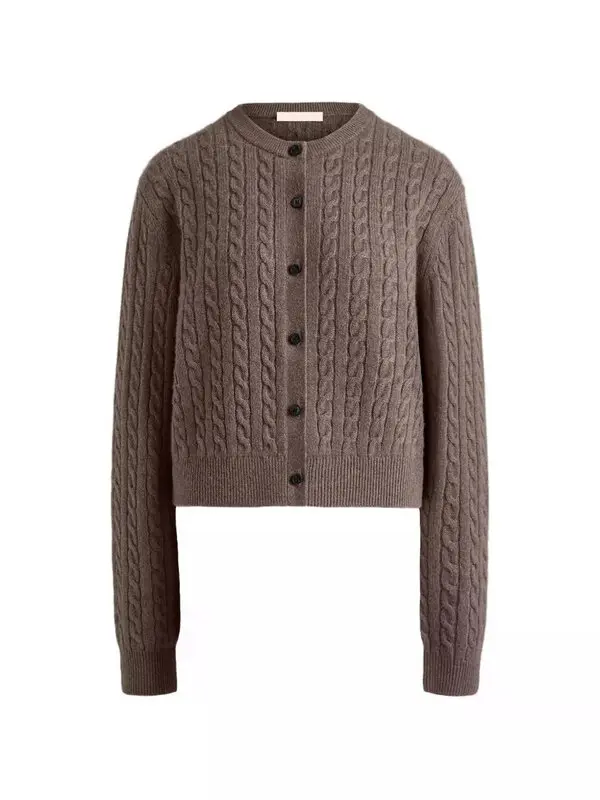 12 STOREEZ Cable-knit Cashmere Cardigan