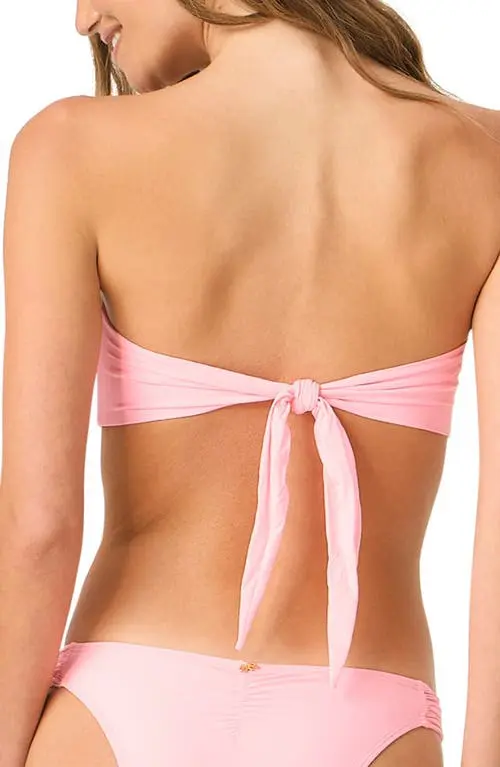 PQ SWIM Stella Embroidered Bandeau Bikini Top