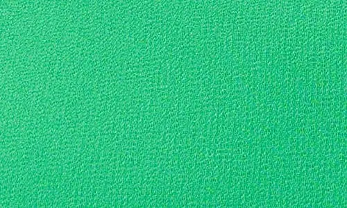 CECE DUPRAZ Ruffle Tie Neck Puff Sleeve Top - Medium Green