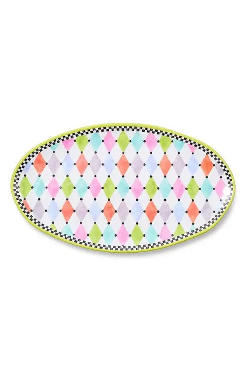 MACKENZIE-CHILDS Palm Springs Oval Melamine Platter