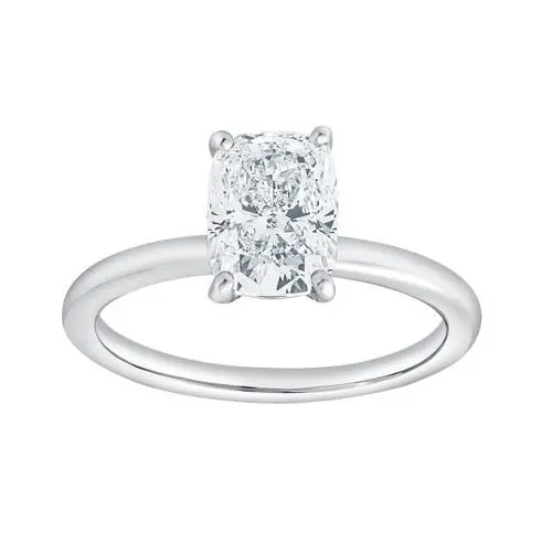 LUVMYJEWELRY Callista 14k Gold Cushion Cut Lab Grown Diamond Solitaire Engagement Ring1.5 Ct - 14k White Gold