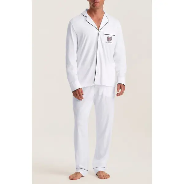 PETITE PLUME Featherweight Pima Cotton Pajamas - Navy