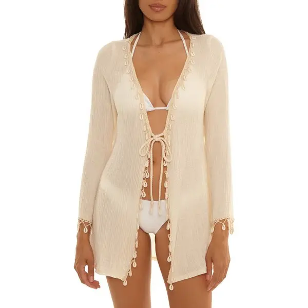 BECCA By Rebecca Virtue Crochet-trimmed Cover-up Tunic
