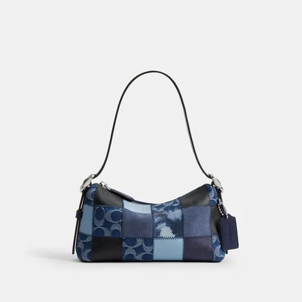 COACHTOPIA Alter/ego Small Slouchy Shoulder Bag - Denim Sig Multi