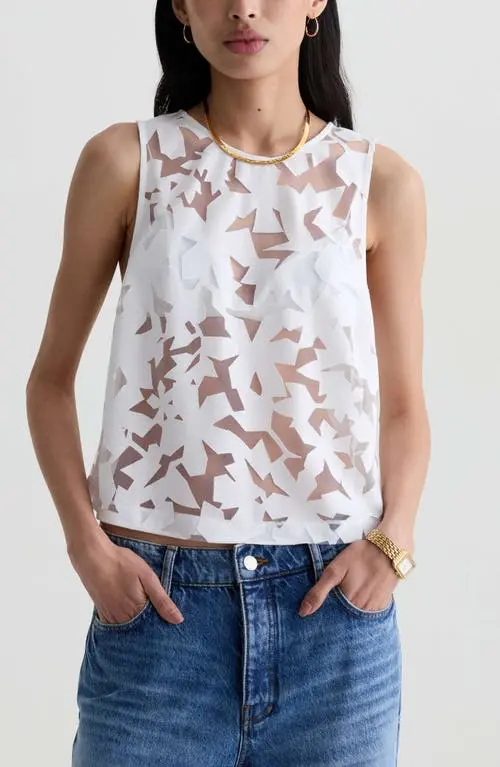 Ag Emilee Sheer Sleeveless Top