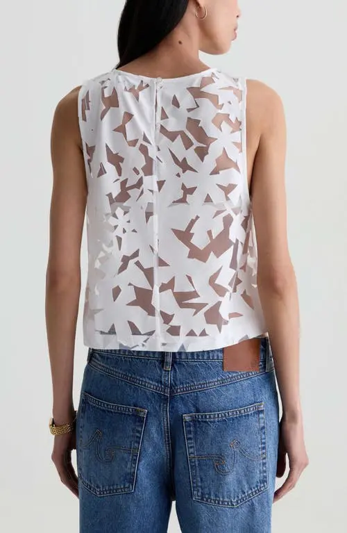 Ag Emilee Sheer Sleeveless Top